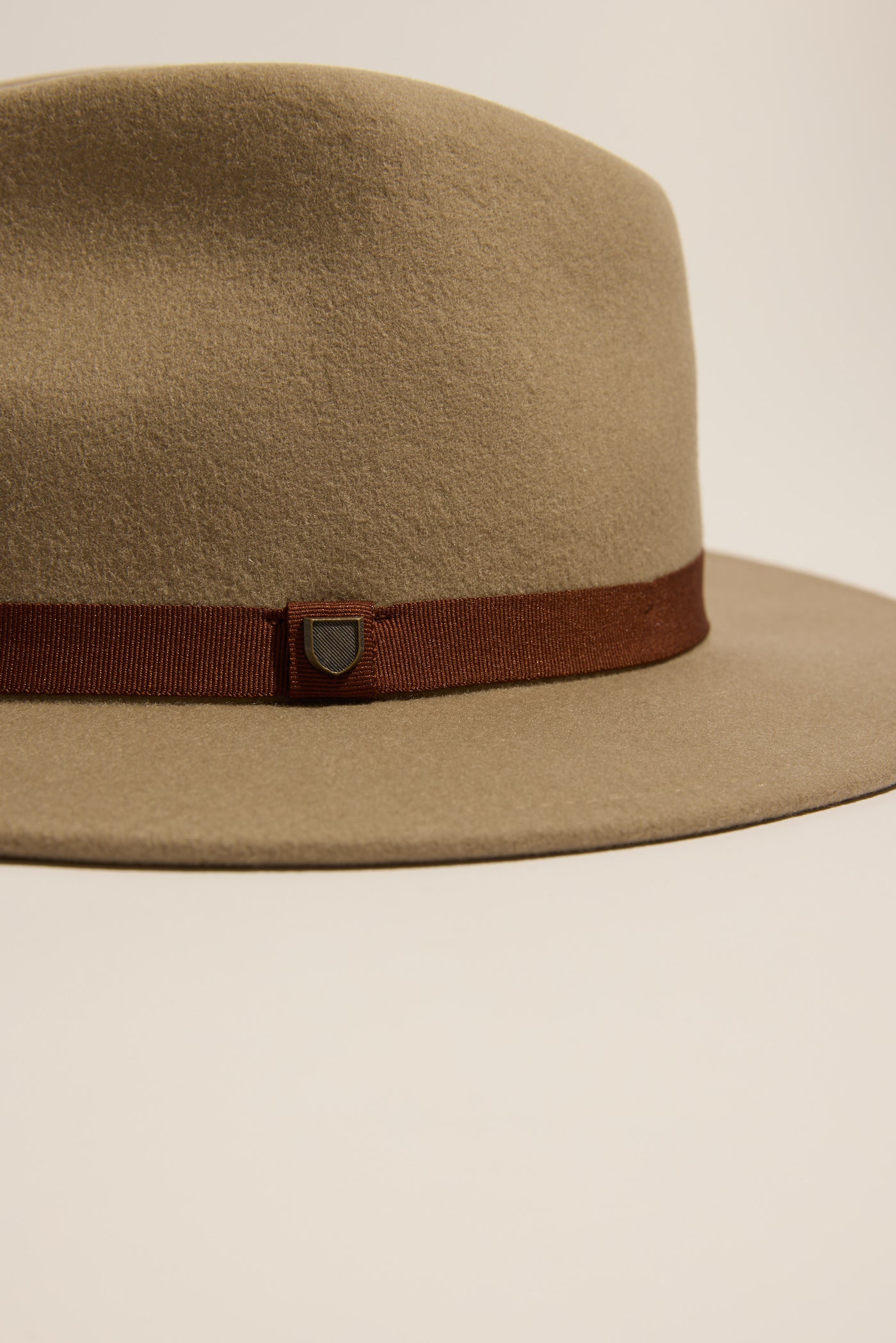 Shop Brixton Messer Packable Fedora (Timberwolf/Light Brown) | Brixton ...