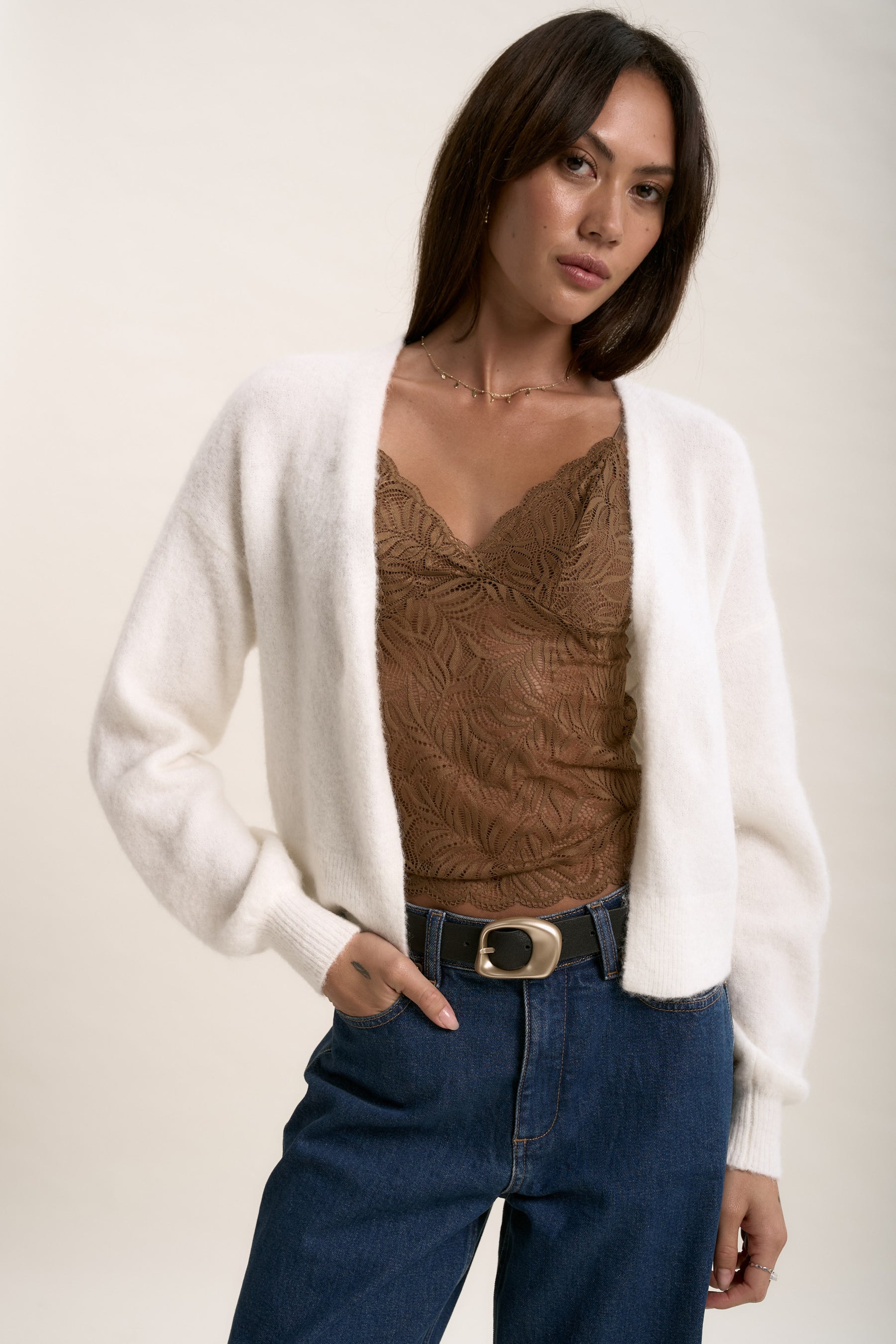 Shop The Ultimate Luxe Cardi (Winter White) | Max