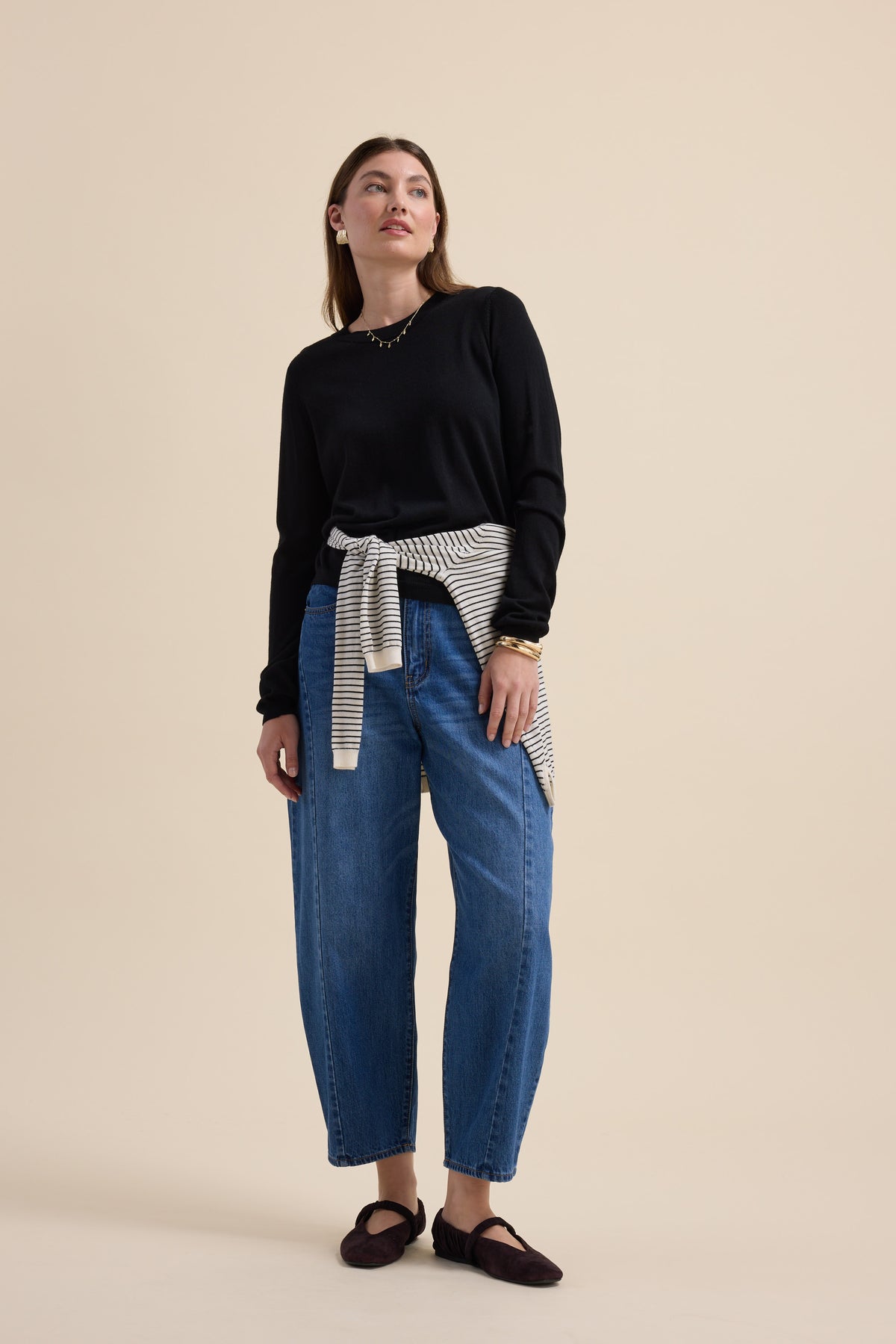 Shop The Merino Silk Layering Top (Black) | Max