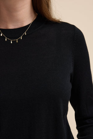 Shop The Merino Silk Layering Top (Black) | Max