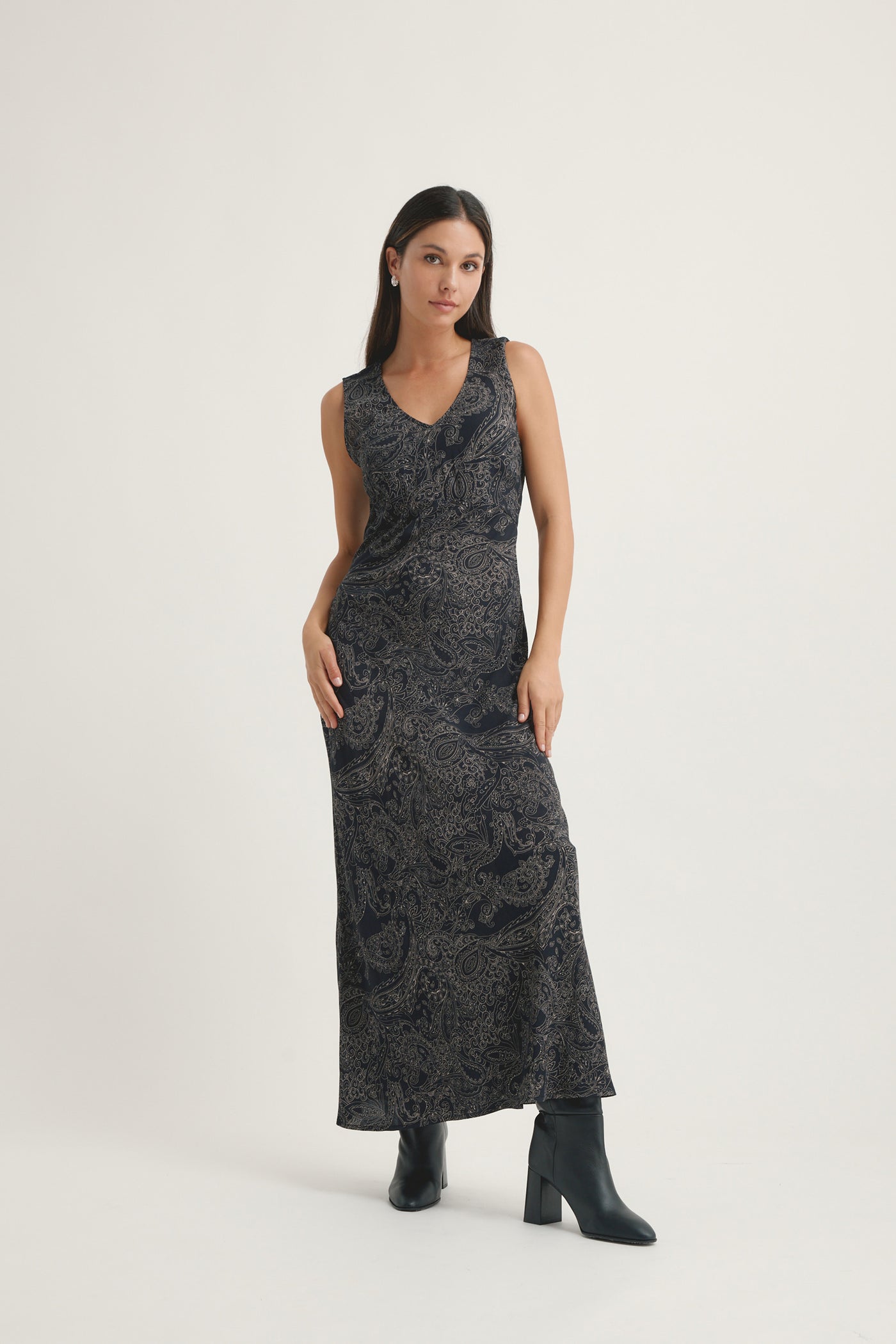 Shop Fiona Slip Dress (Etched Paisley) | Max