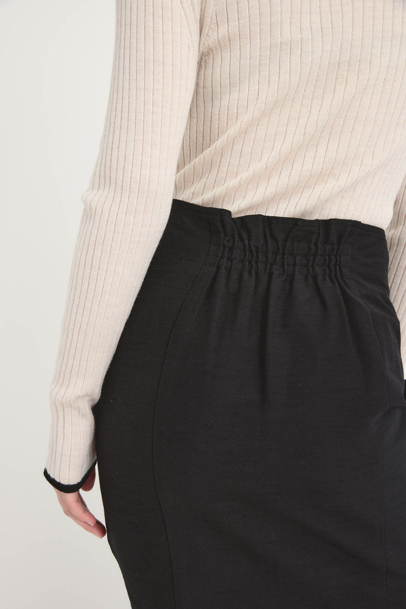 Shop Frances Flared Skirt (Black) | Max