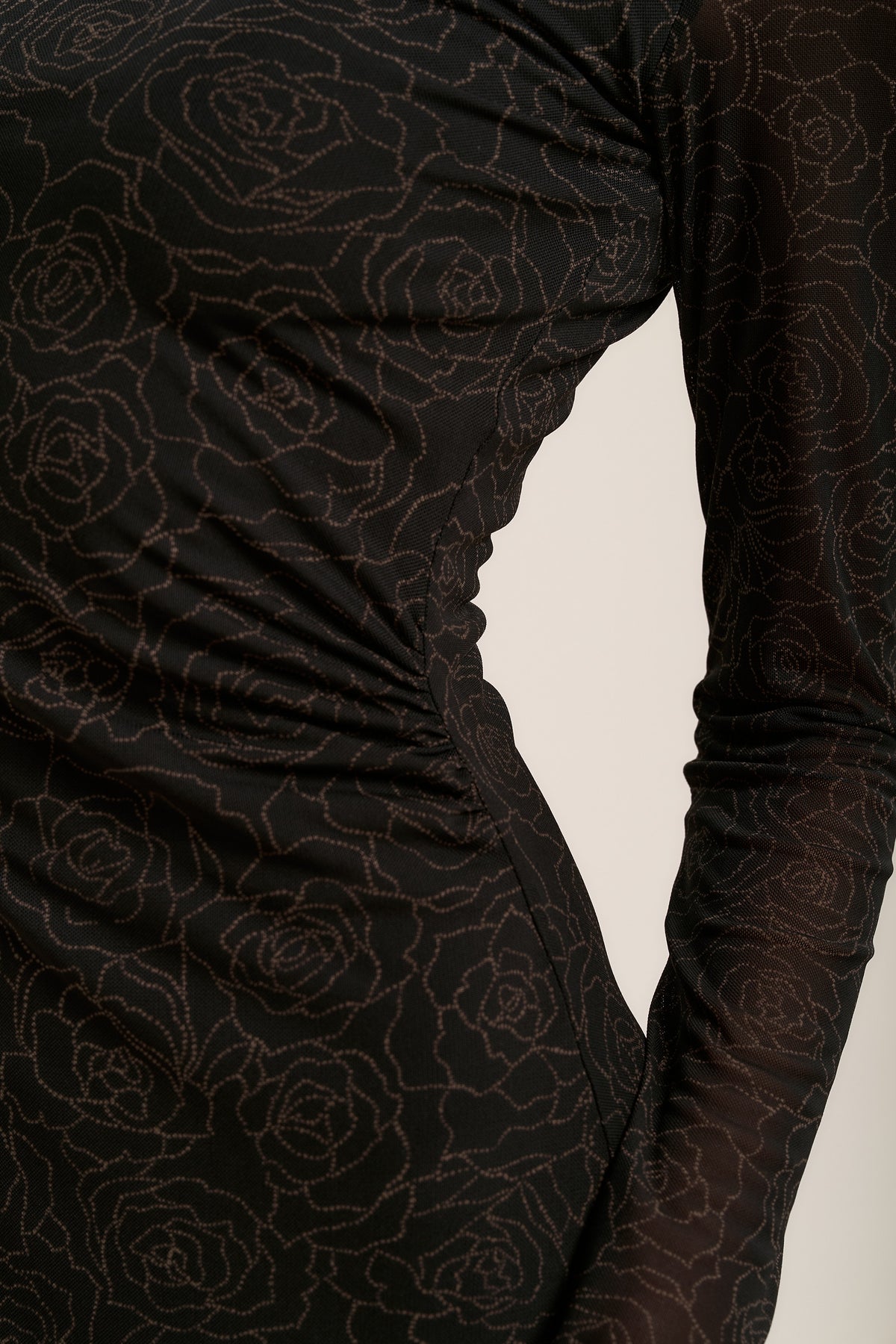 Shop Samara Long Sleeve Mesh Dress (Faded Rose) | Max