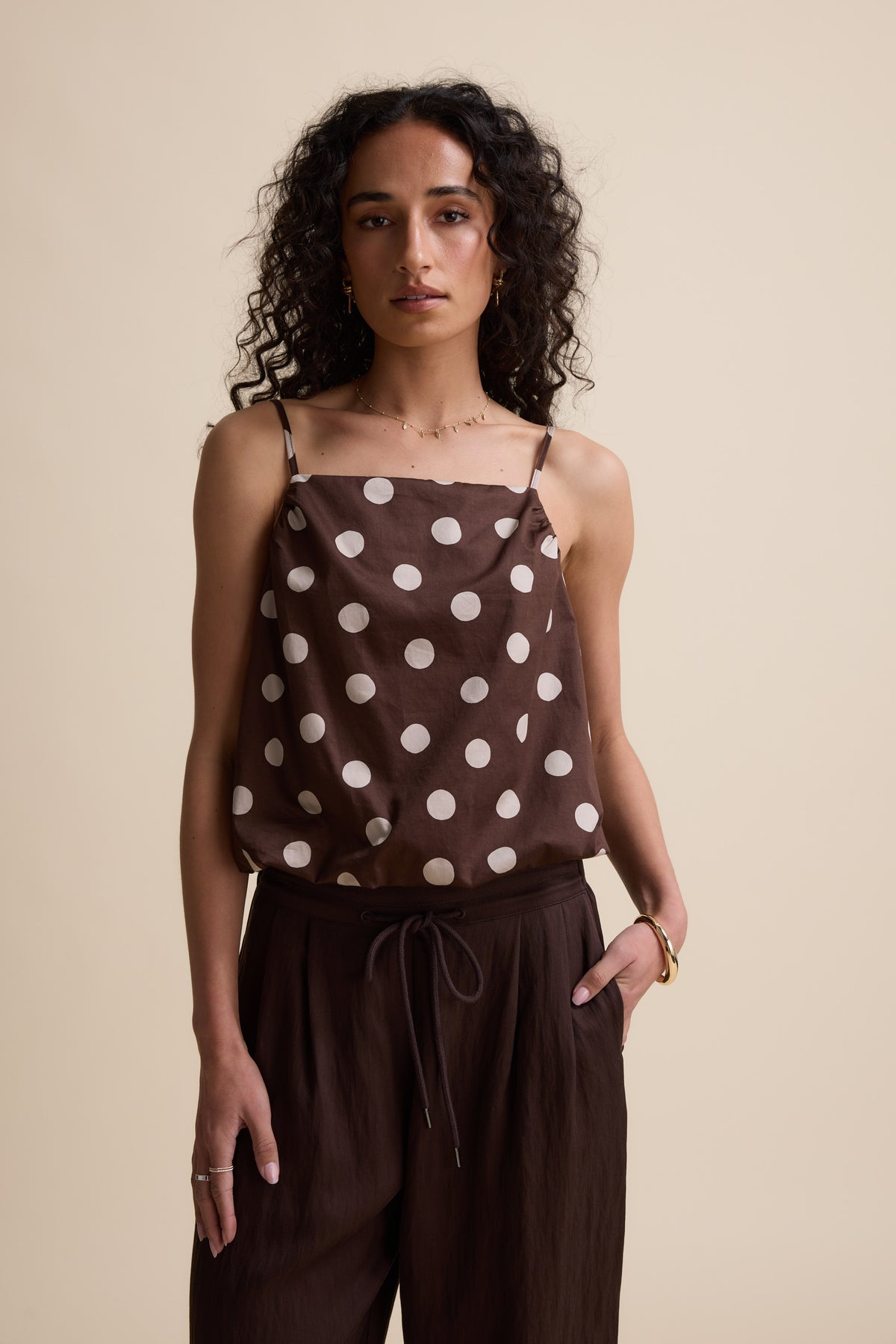Shop Jasmine Bubble Top (Chocolate Spot) | Max
