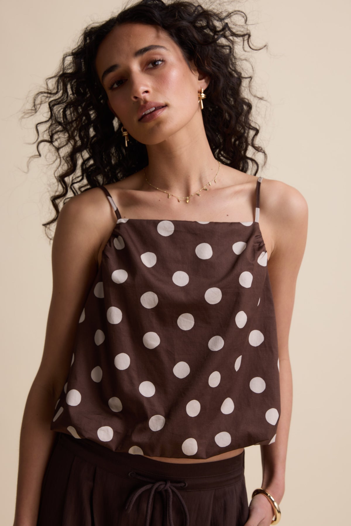 Shop Jasmine Bubble Top (Chocolate Spot) | Max