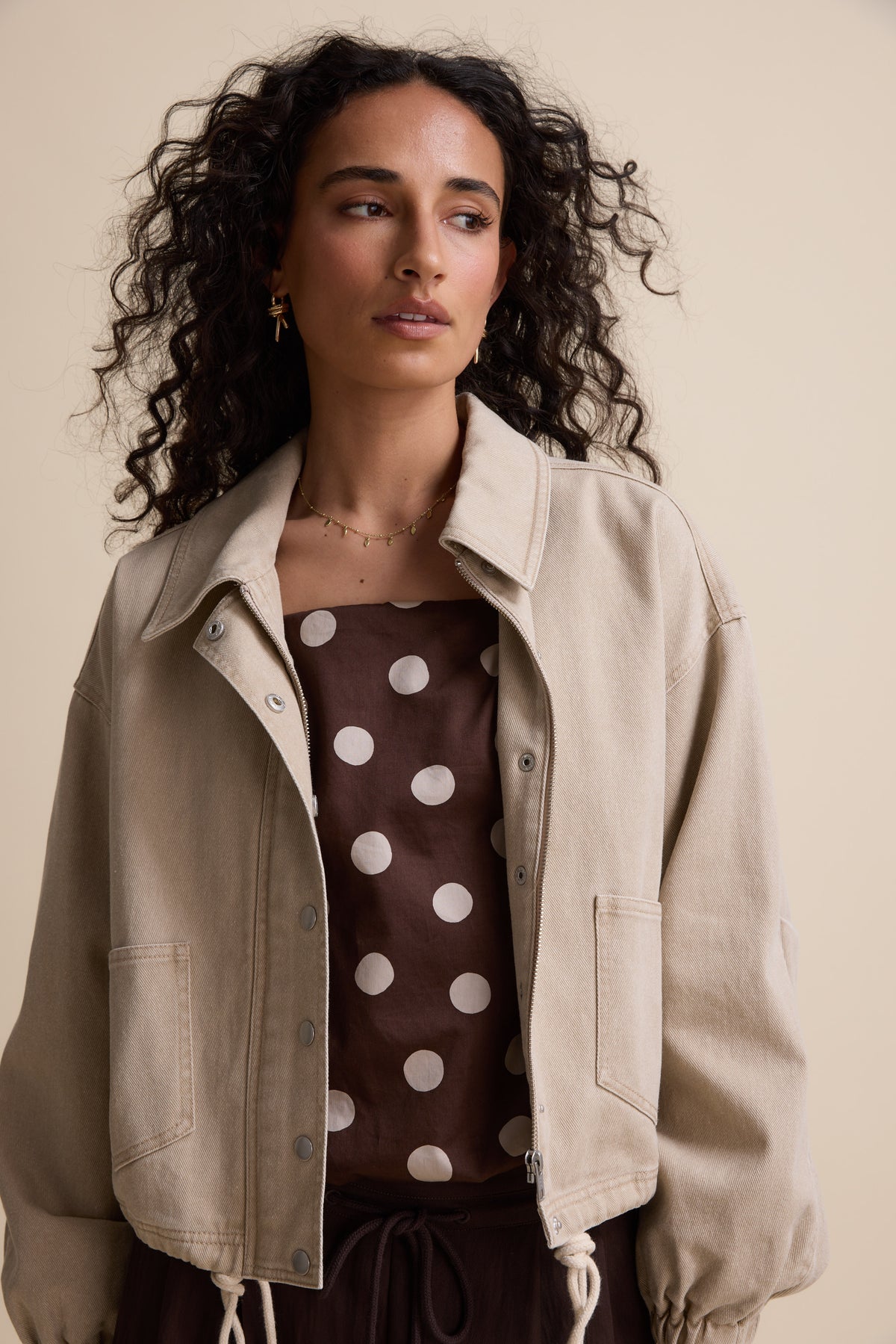 Shop Jasmine Bubble Top (Chocolate Spot) | Max