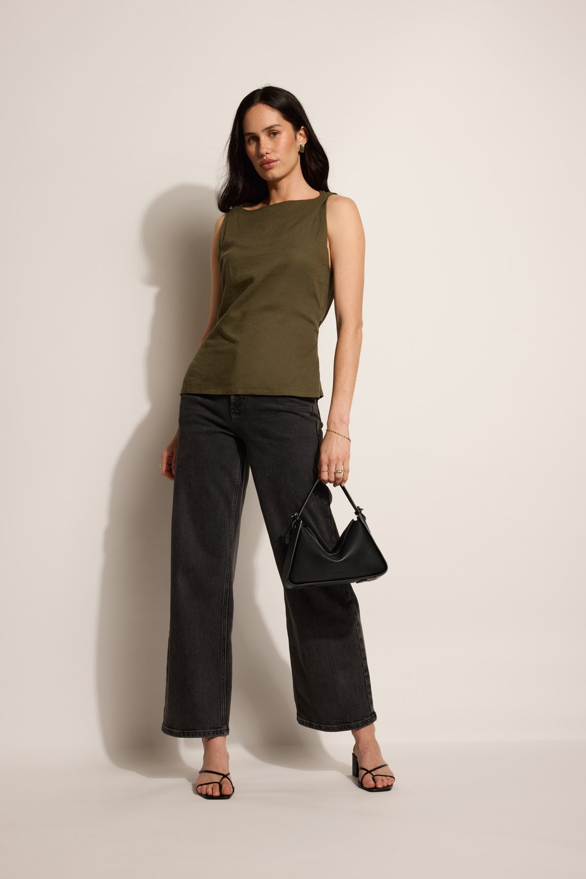 Shop Coco Tie Detail Top (Dark Timber) | Max