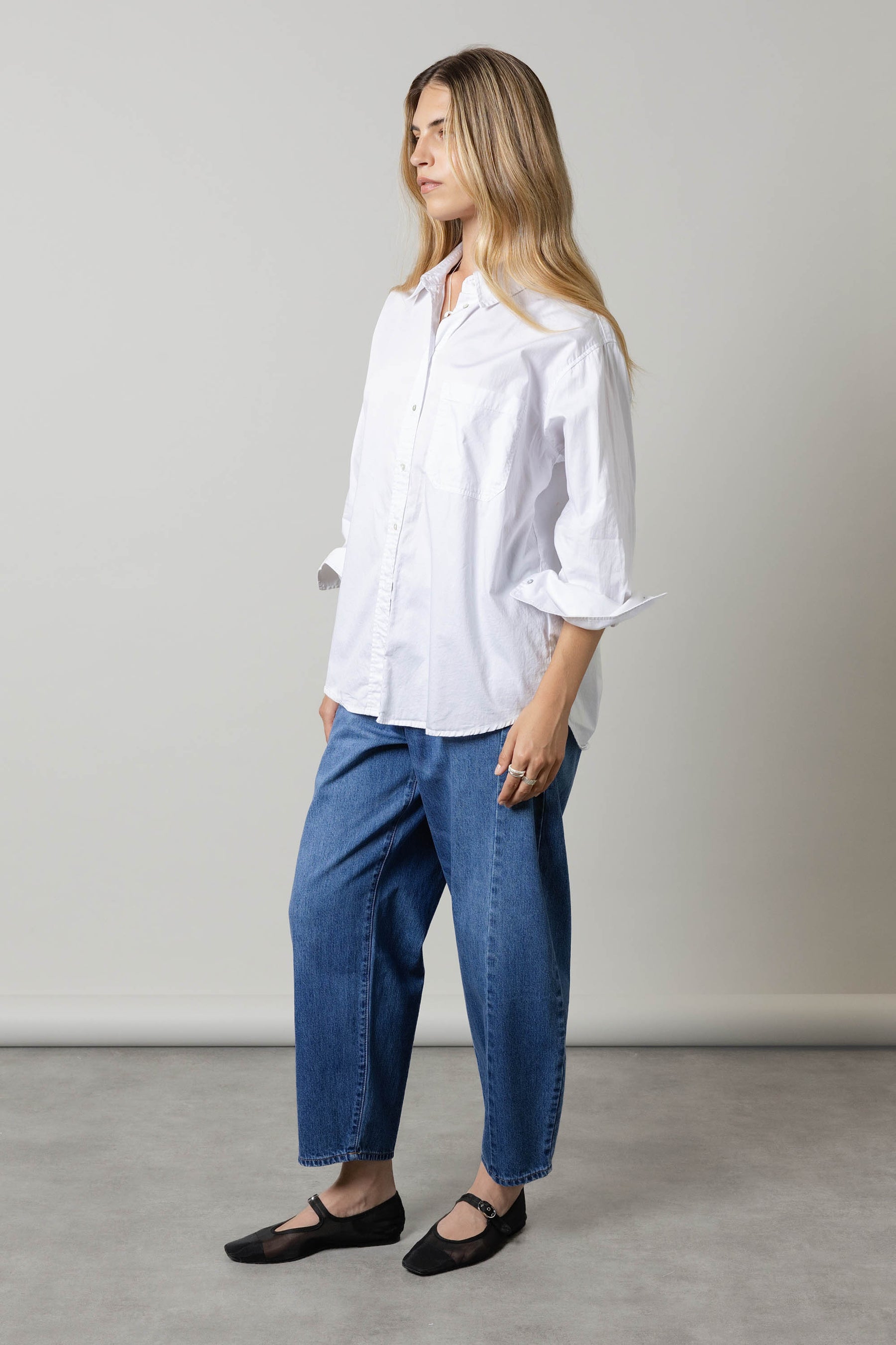 Shop Montreal Barrel Leg Jean (Mid Wash) | Max