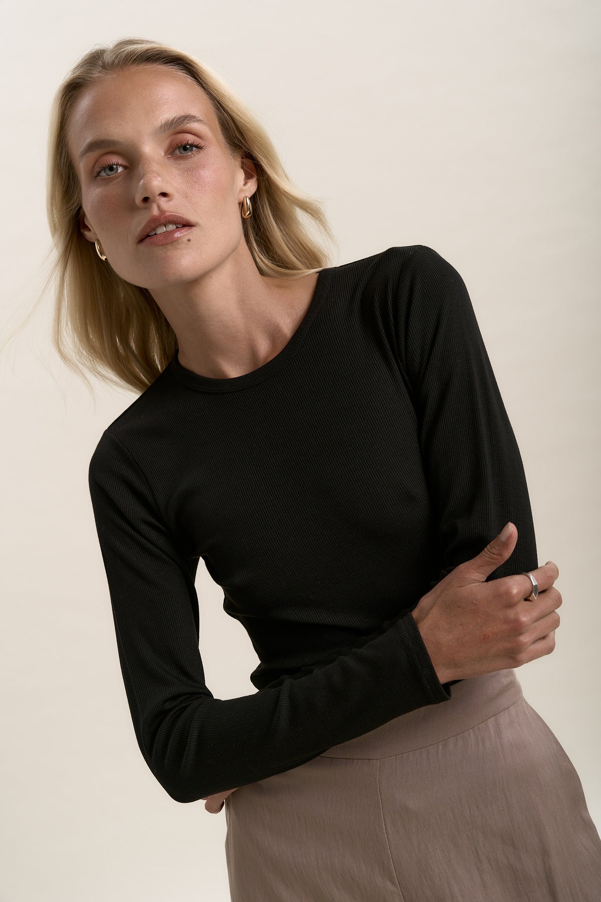 Shop Elementary Basics LS Rib Tee (Black) | Elementary – Max