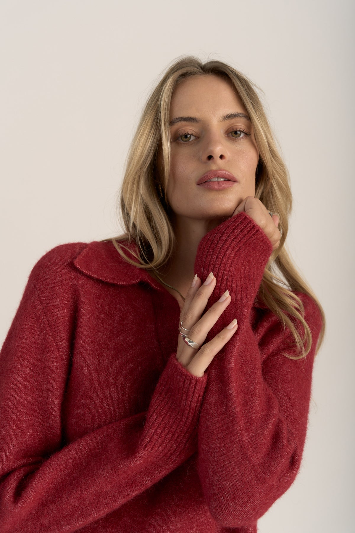 Shop The Luxe Whisper Henley (Ruby Red) | Max