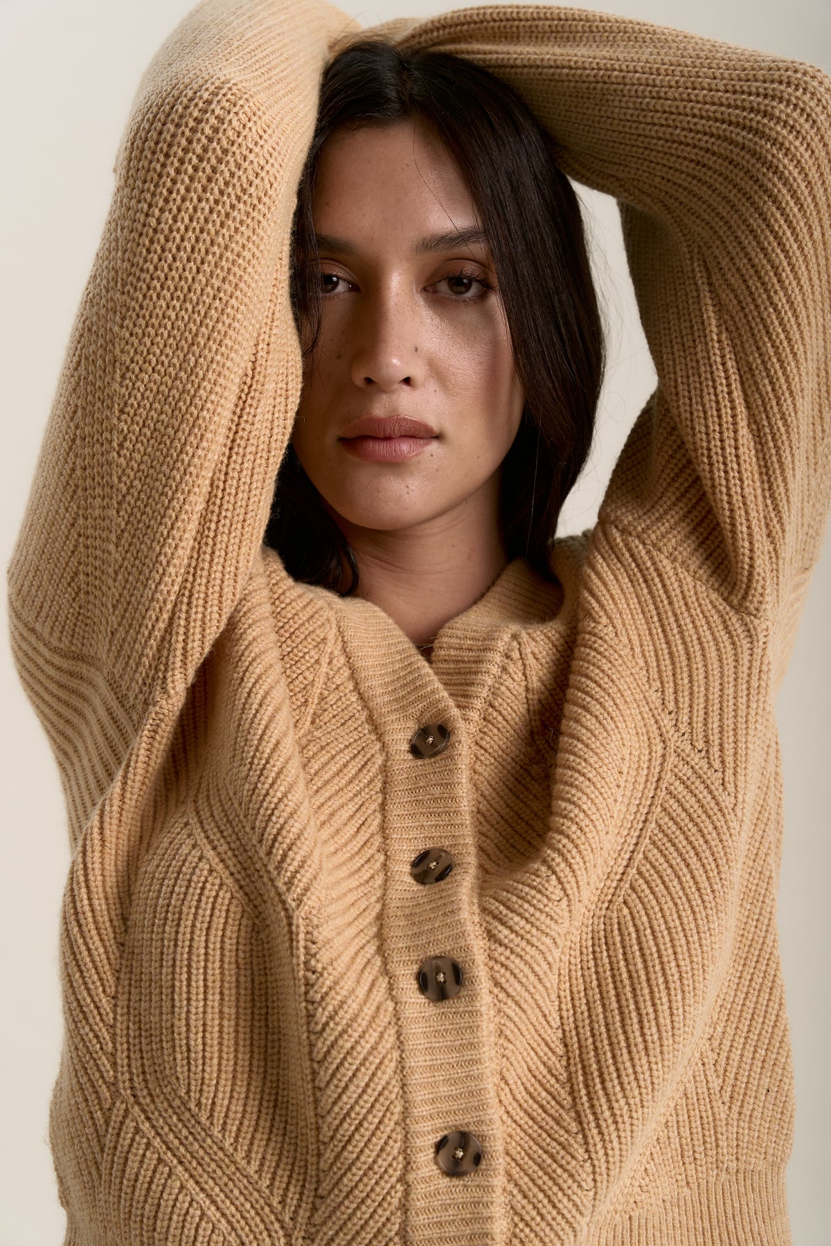 Shop Olive Chunky Knit Cardigan (Sunshine Marle) | Max