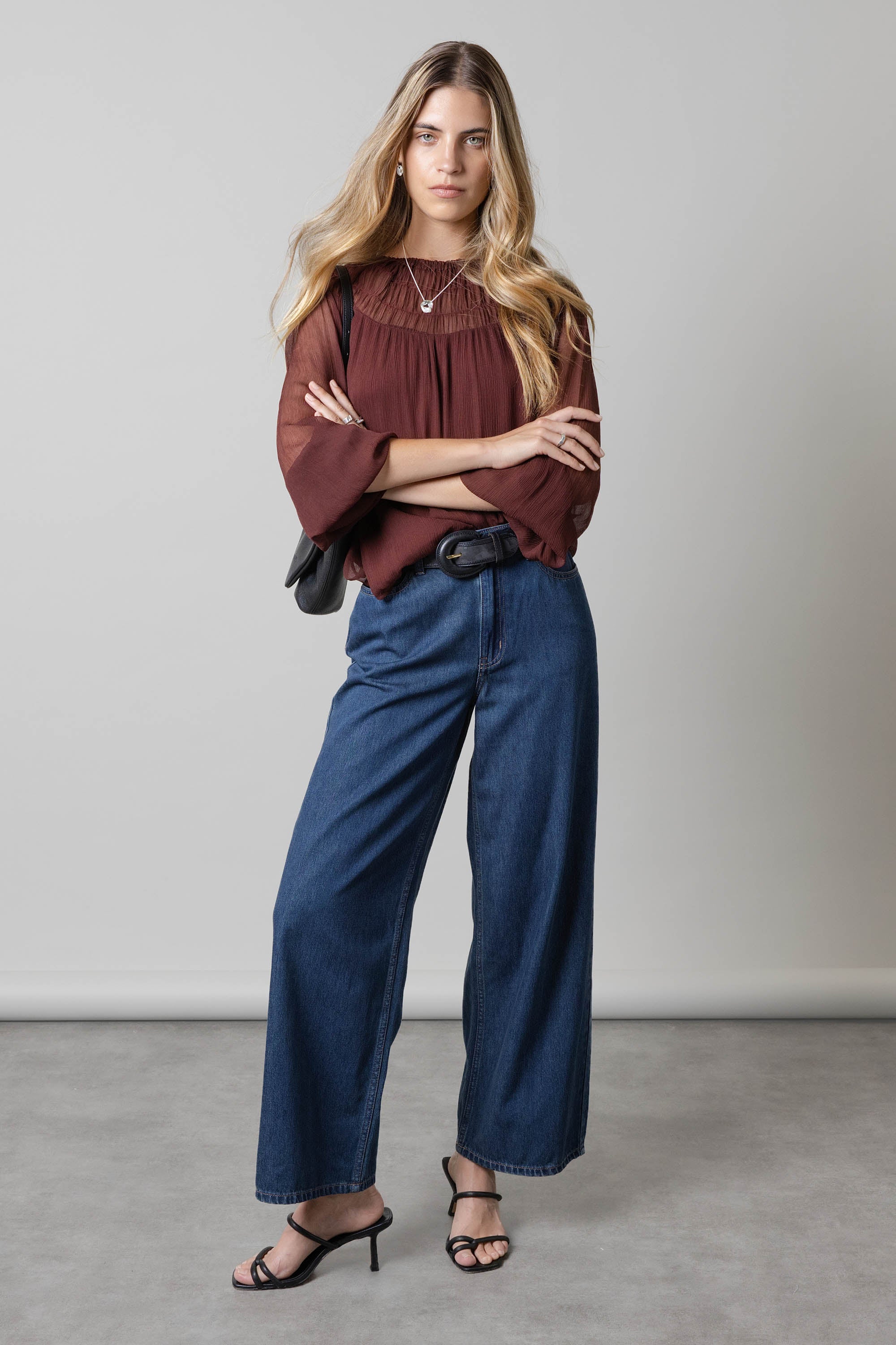 Shop Aspen Wide Leg Jean (Indigo) | Max