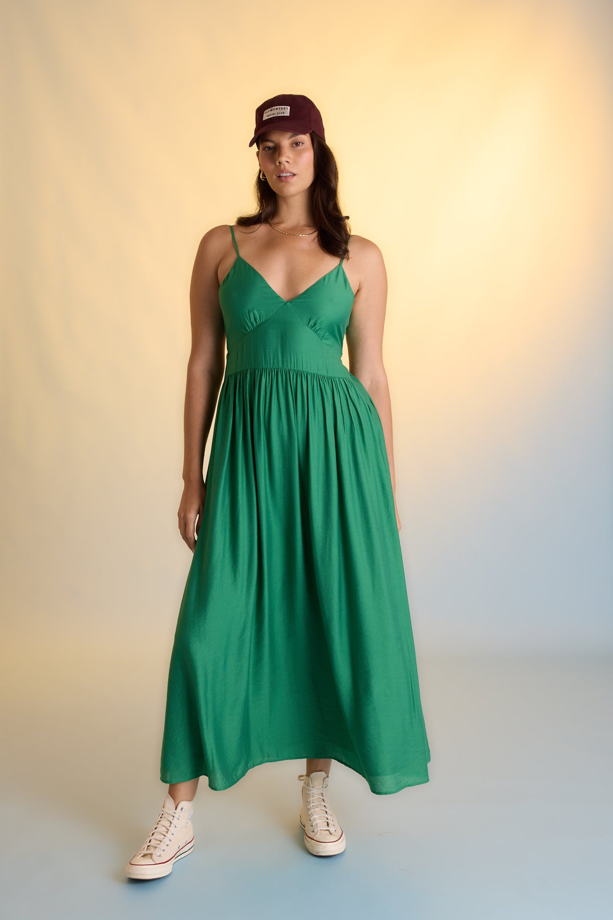 Shop Kennedy Tie Detail Dress (Emerald) | Max