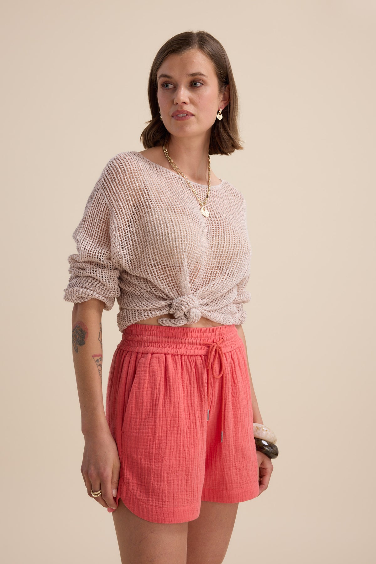 Shop Elementary Textured Short (Melon) | Elementary – Max