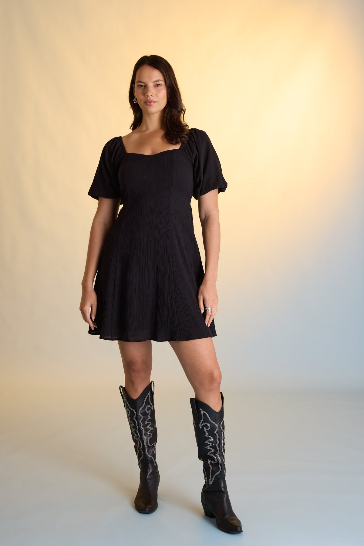 Shop Amari Mini Dress (Black) | Max