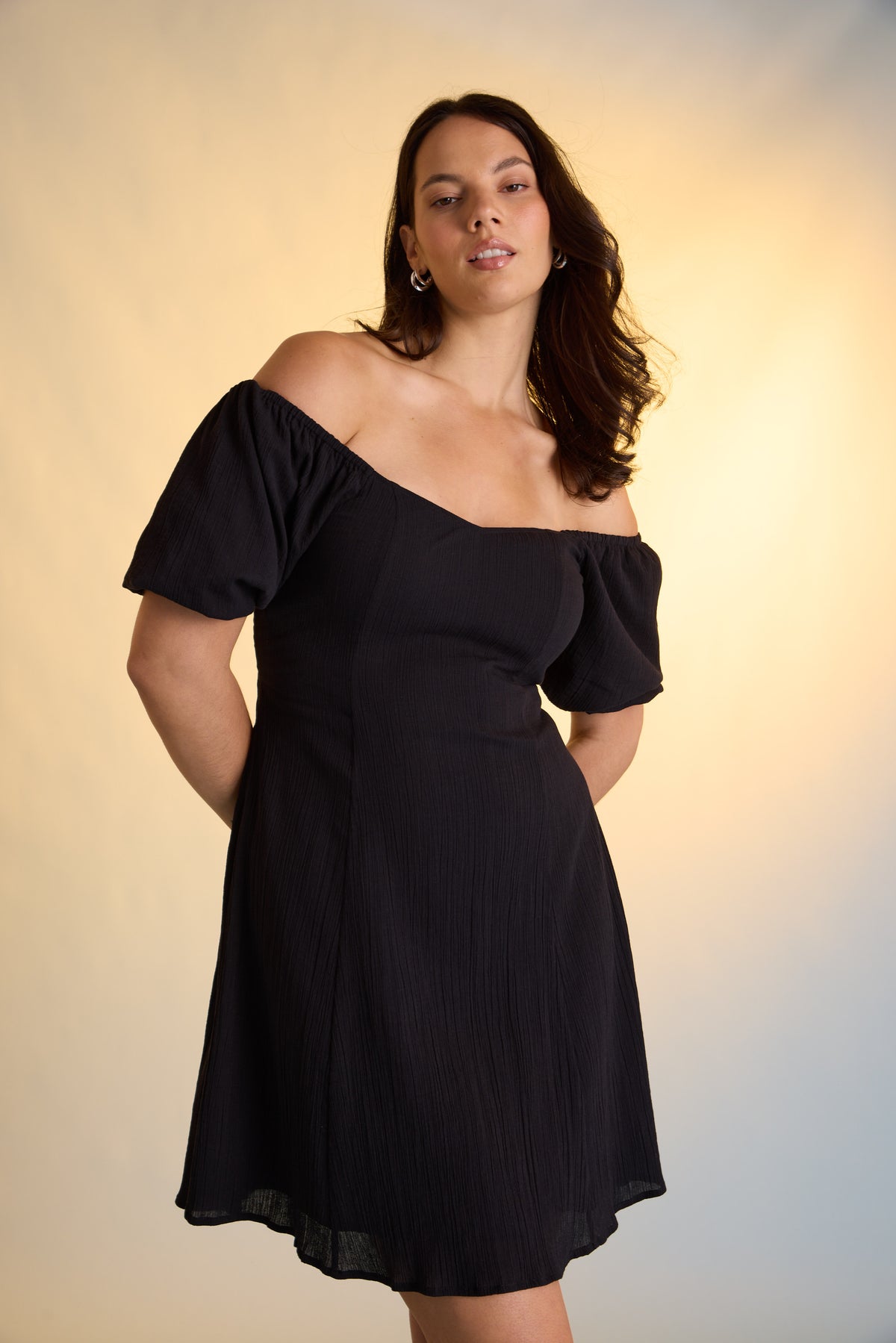 Shop Amari Mini Dress (Black) | Max