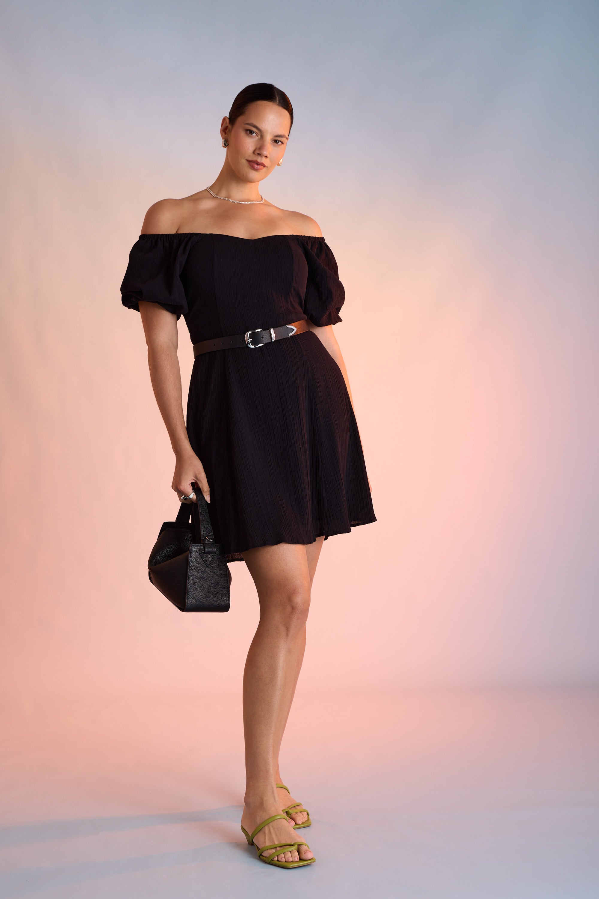 Shop Amari Mini Dress (Black) | Max