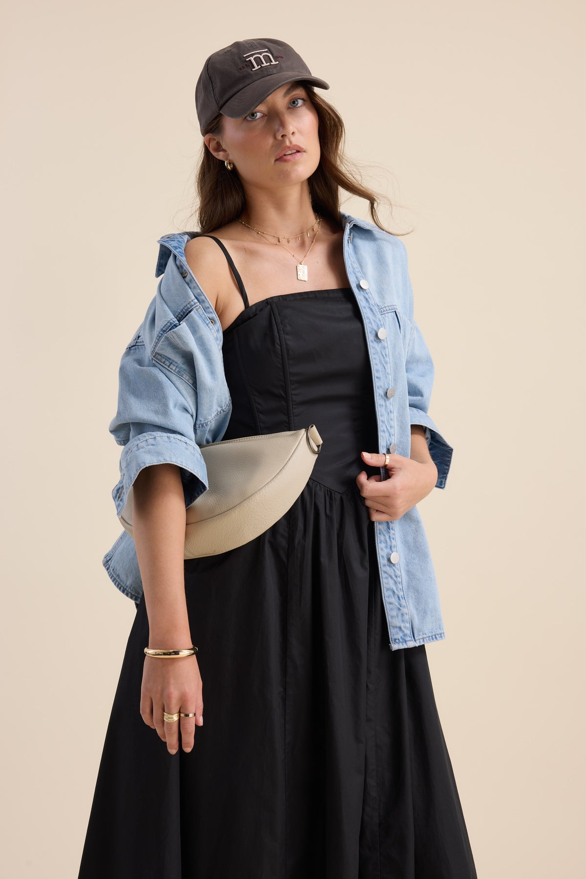 Shop Rose Shirred Back Dress (Black) | Max