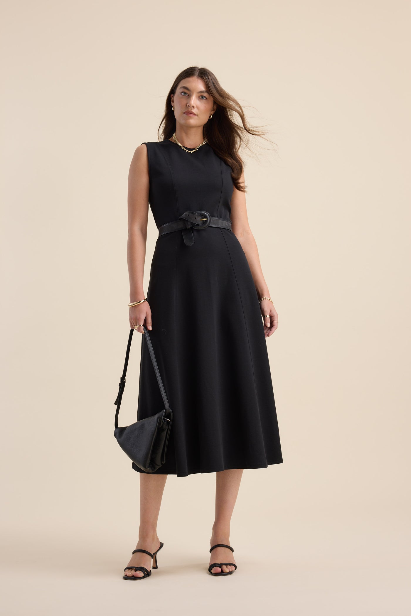 Shop Elementary Sleeveless Midi Dress (Black) | Elementary – Max