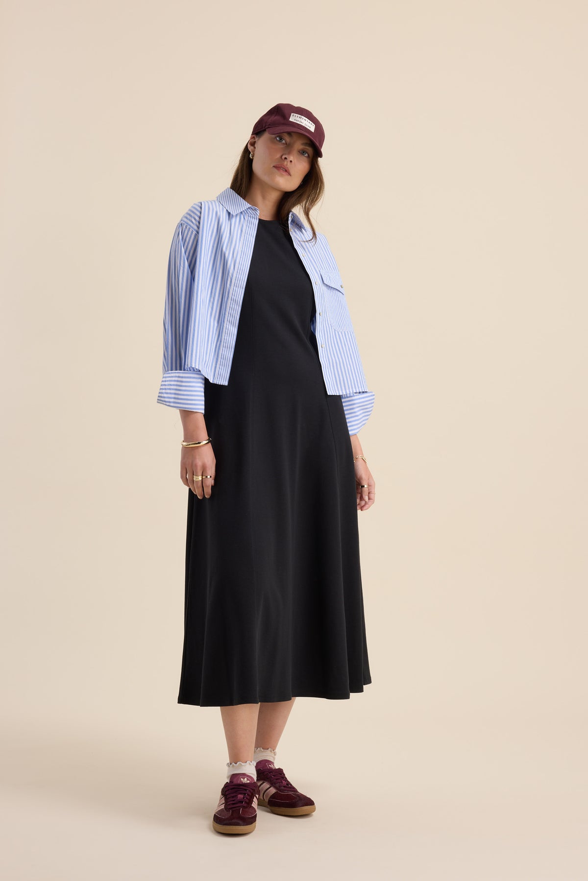Shop Elementary Sleeveless Midi Dress (Black) | Elementary – Max