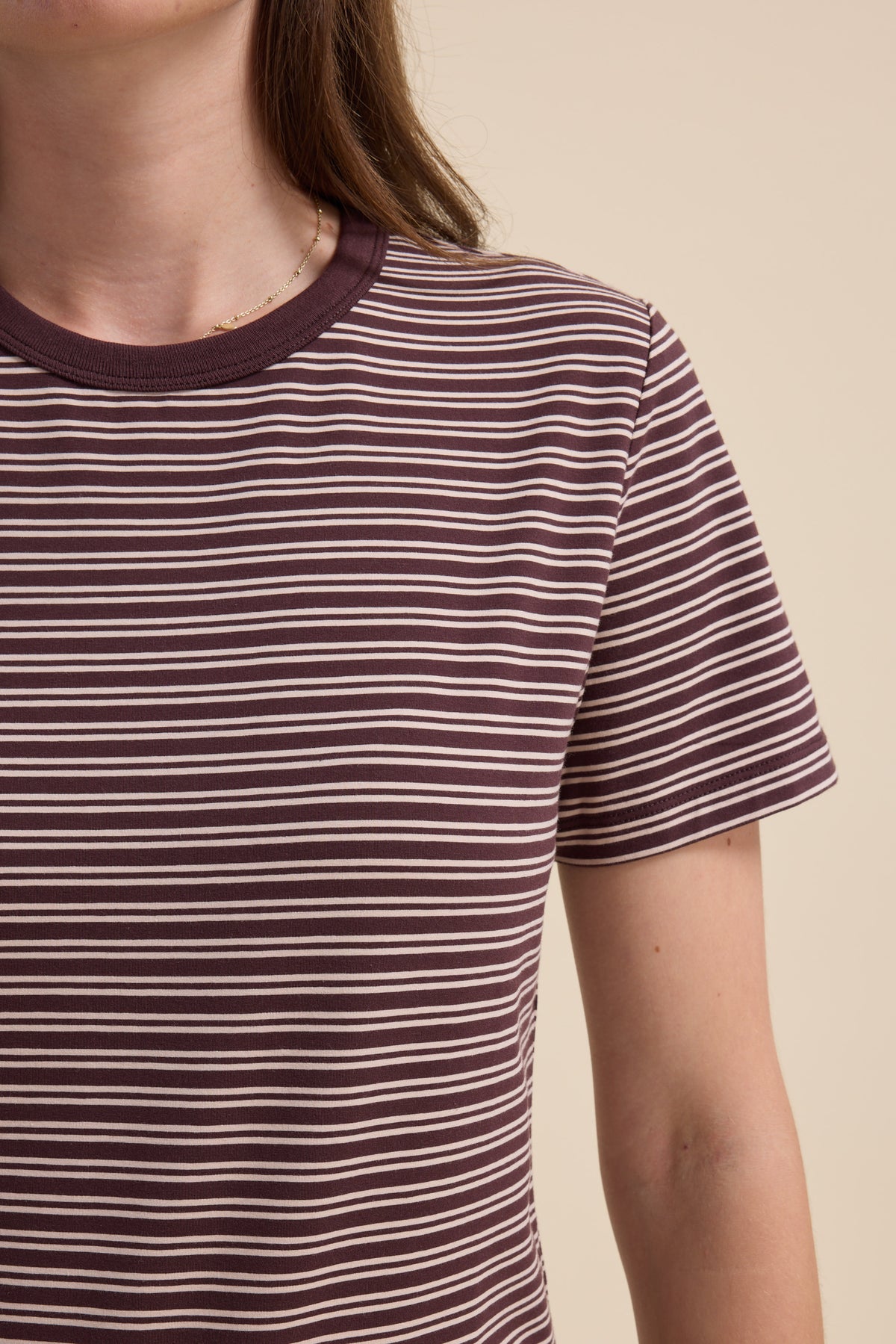 Shop The Perfect SS Crew Neck Tee (Berrywood Stripe) | Max
