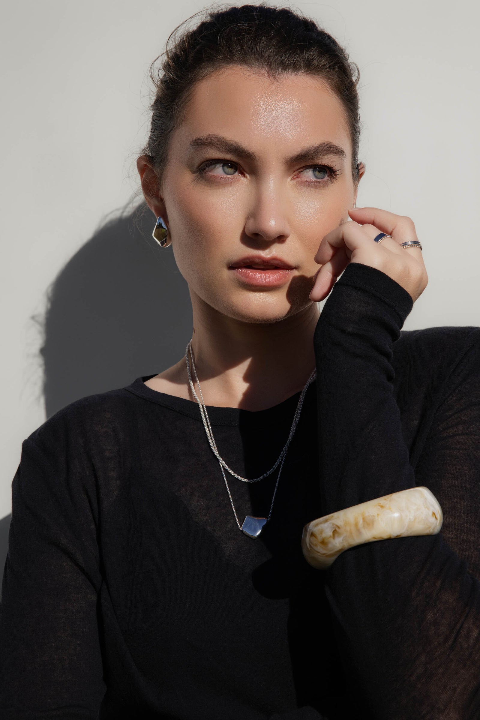 Shop The Sheer Layering Crew (Black) | Max