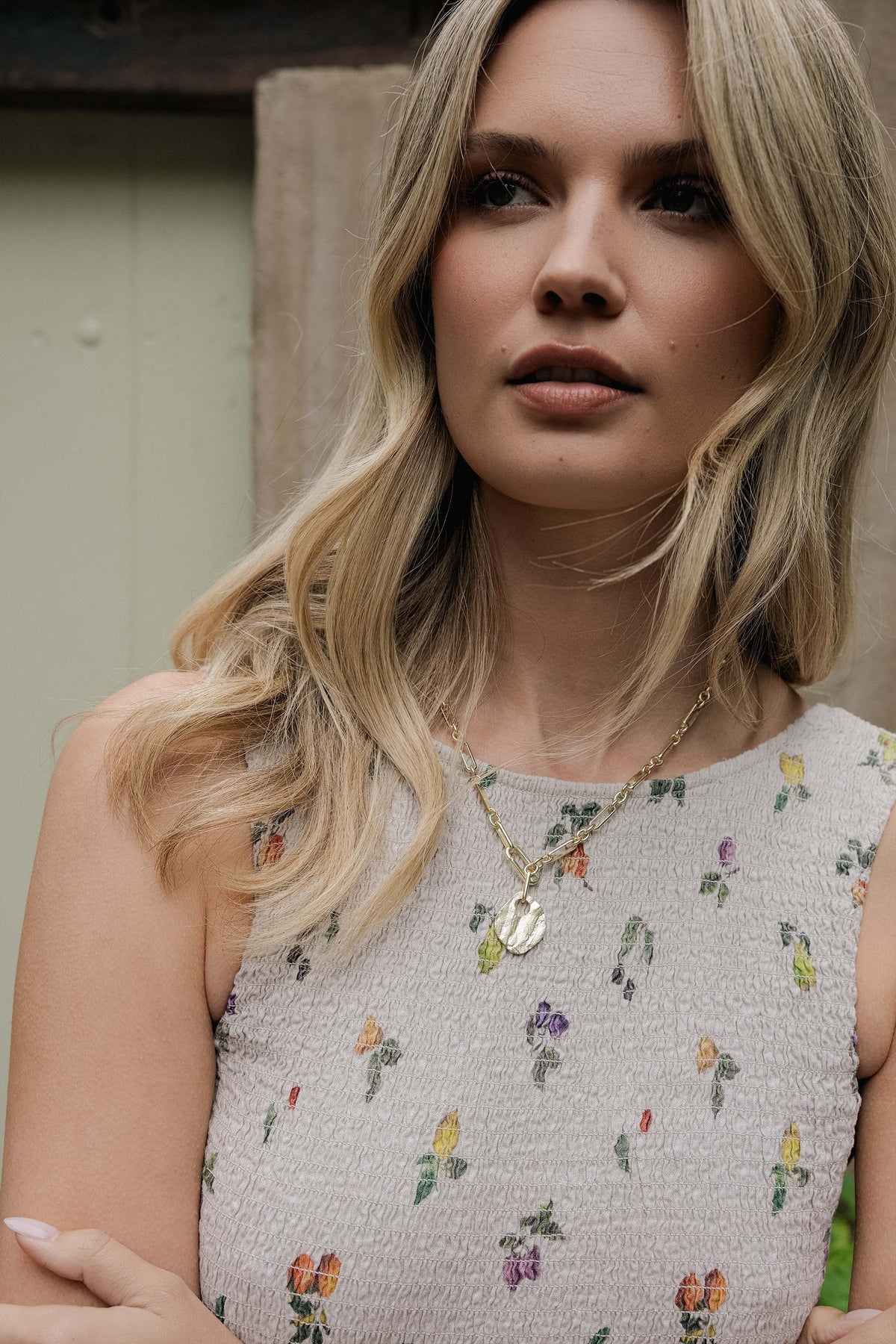 Shop The Linen Studio Shirred Drop Waist Dress (Tutti Frutti) | Max