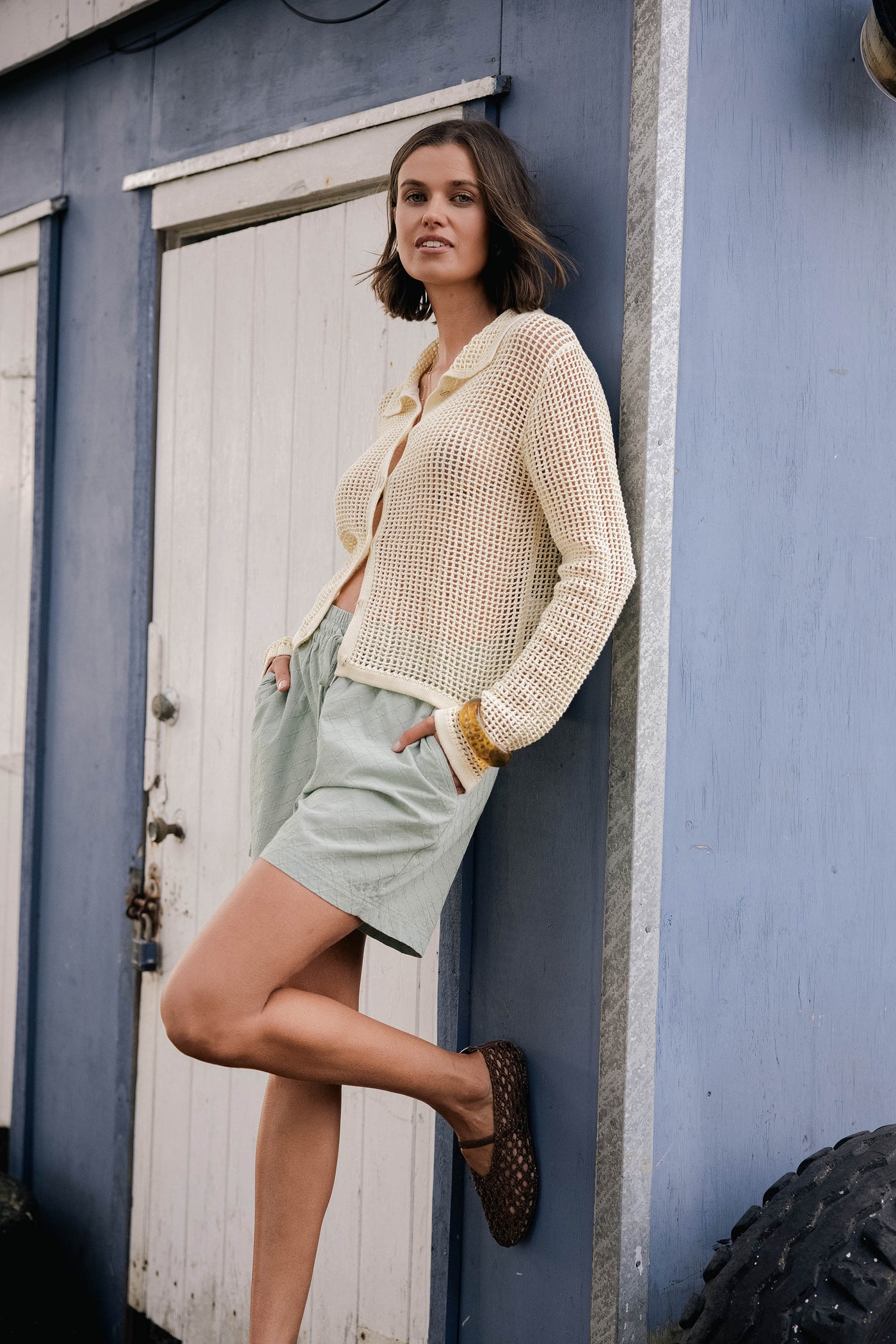 Shop Charlie Knitted Cardi (Chamomile Marle) | Max