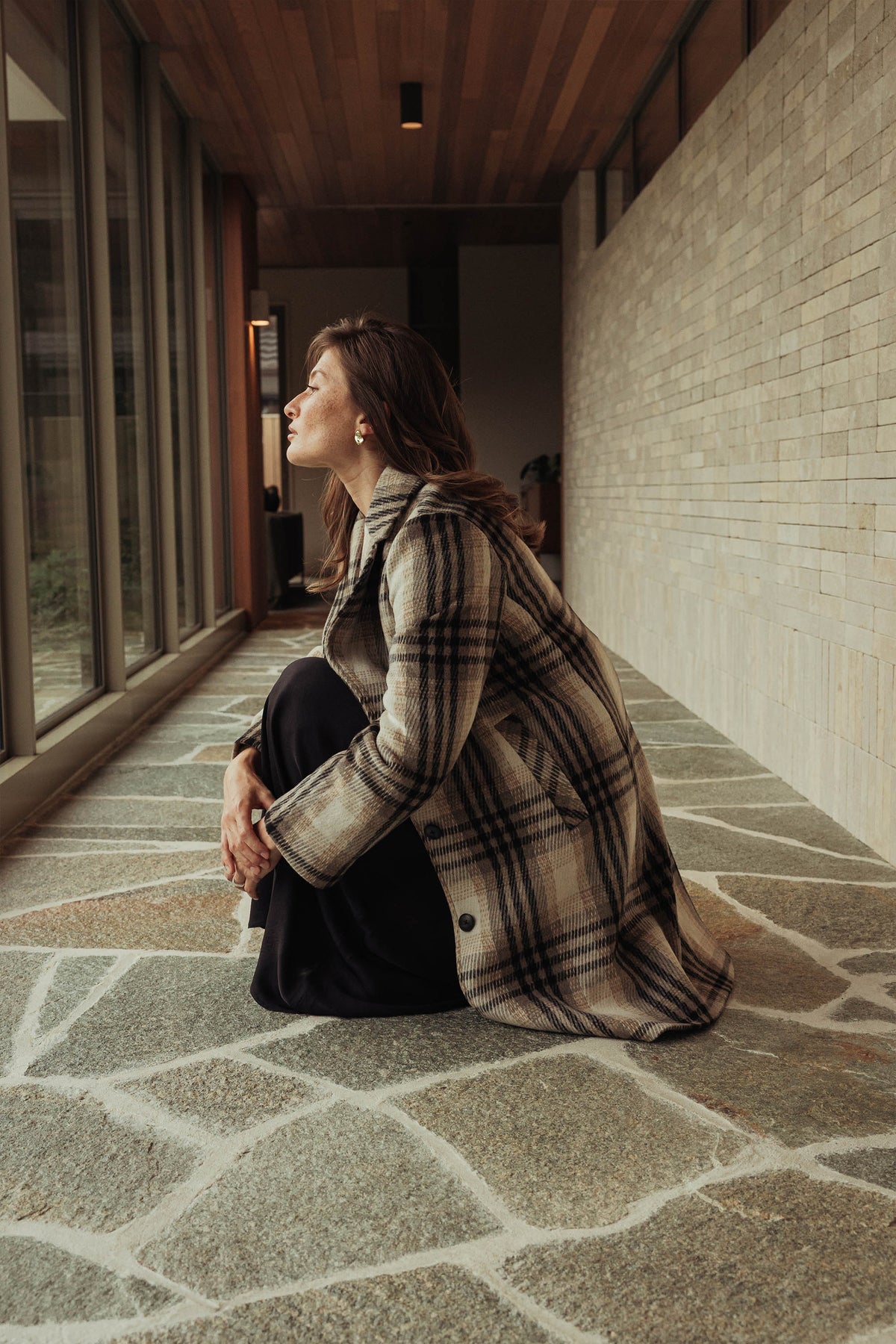 Shop Mackenzie Coat (Neutral Check) | Max