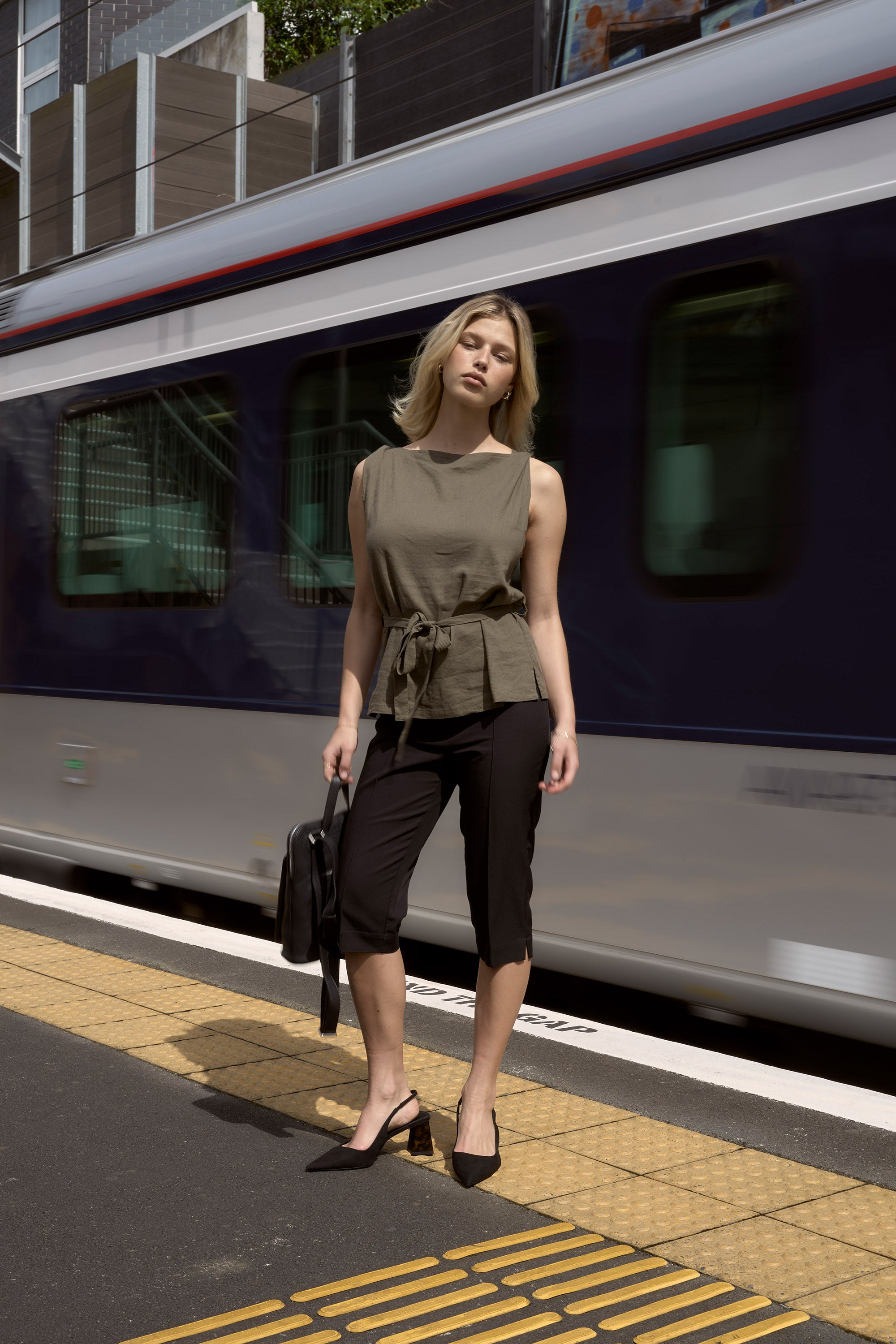 Shop Coco Tie Detail Top (Dark Timber) | Max